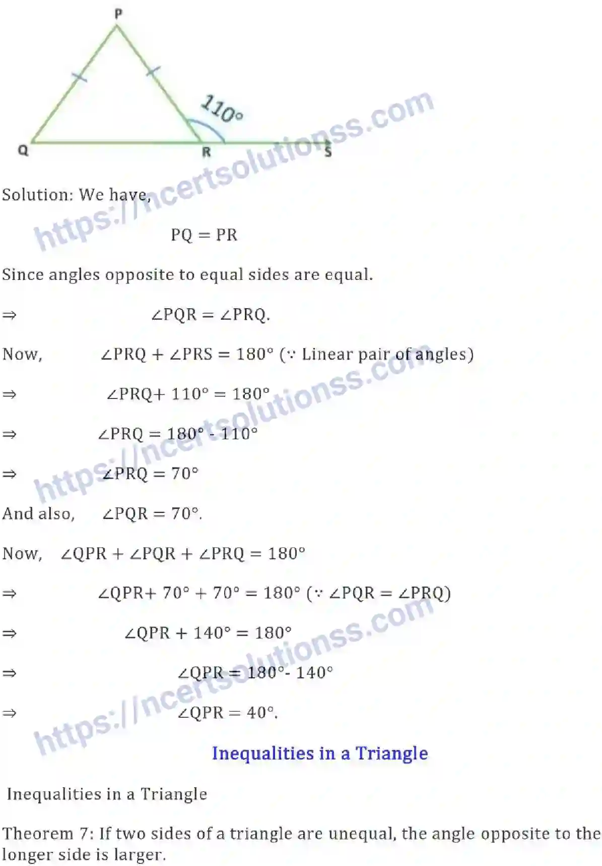Class 9 Maths Triangles note