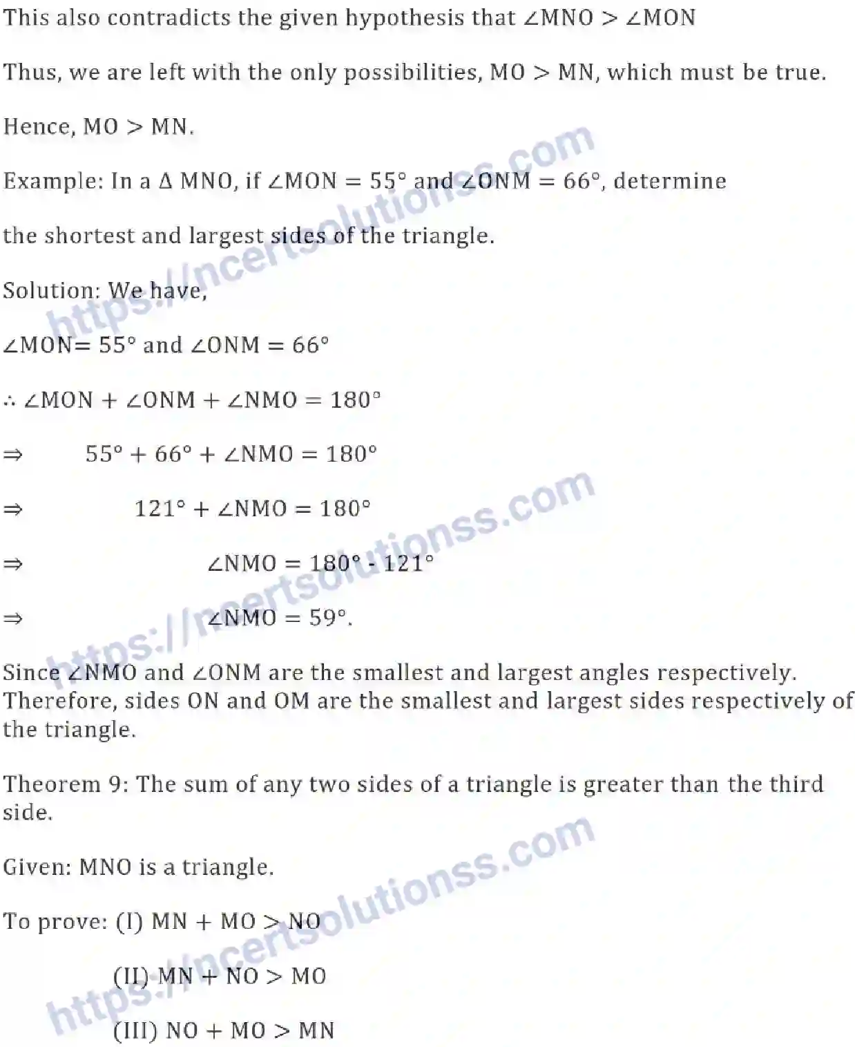 Class 9 Maths Triangles note