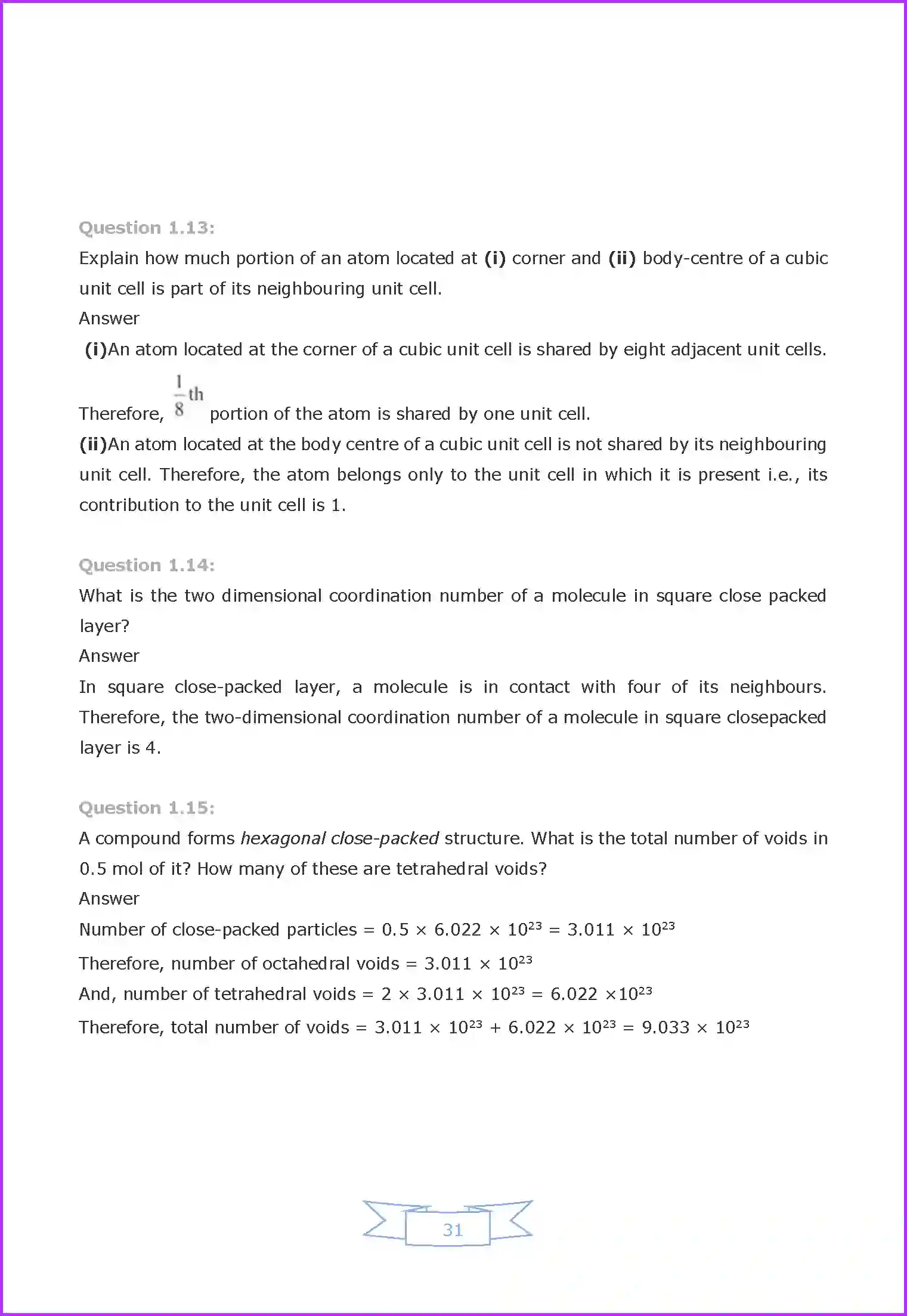 Class 12 Chemistry Chapter 1 Solution