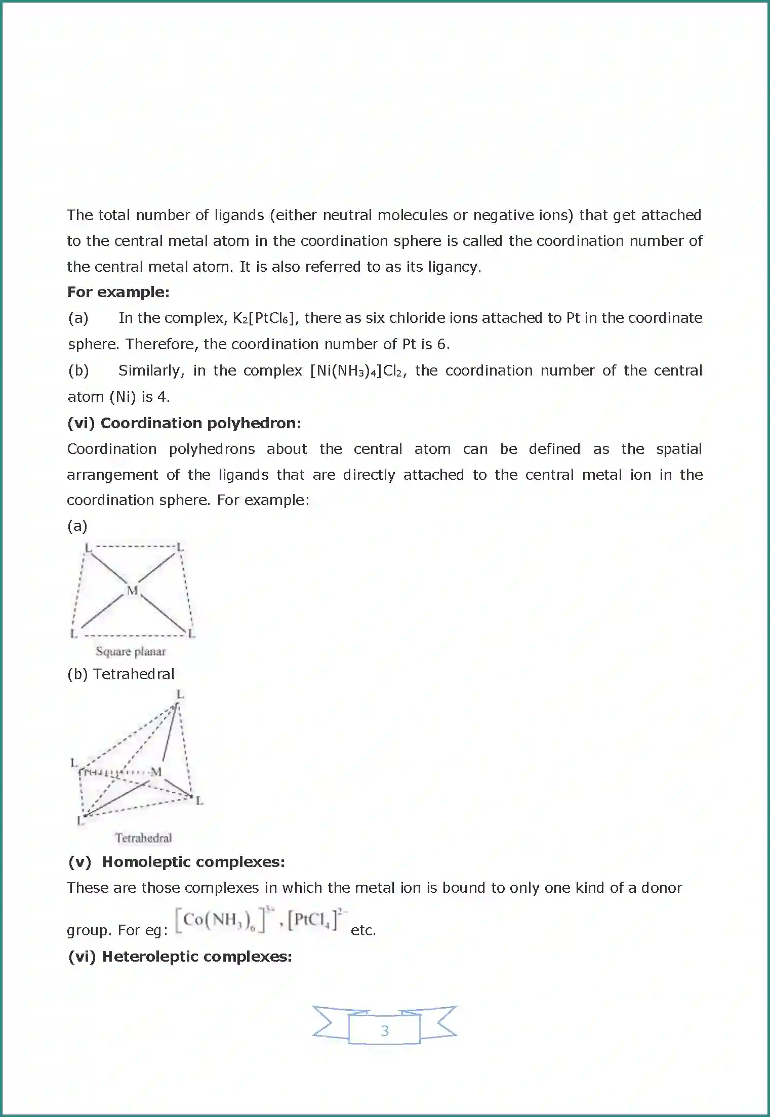 Class 12 Chemistry Coordination Compounds Solution