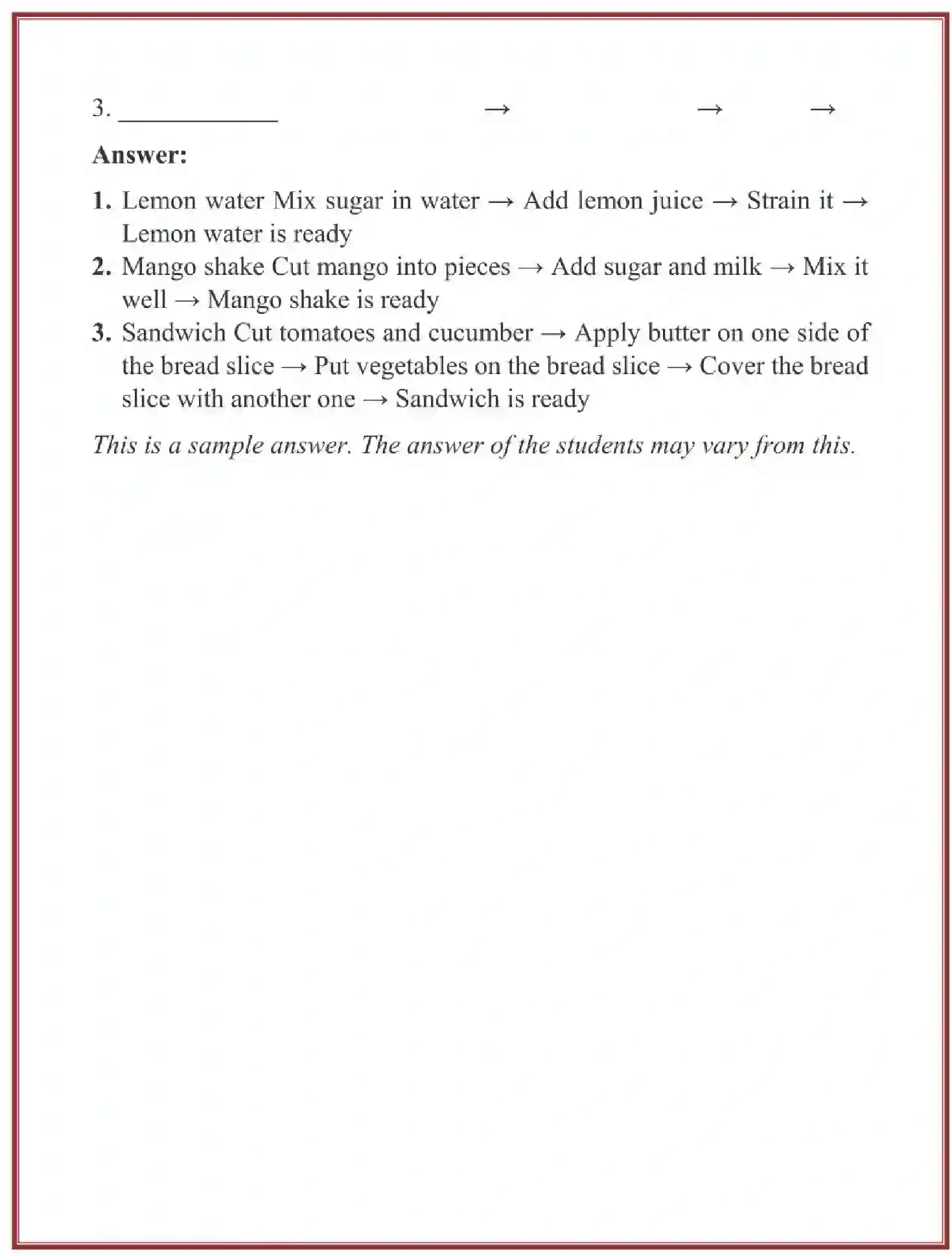 Class 3 Looking Around (EVS) Chapter 10 What is Cooking Solution
