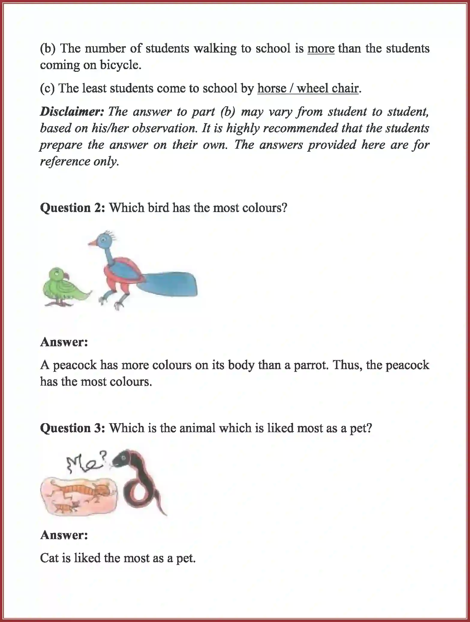 Class 3 Maths Chapter 13 Smart Charts Solution