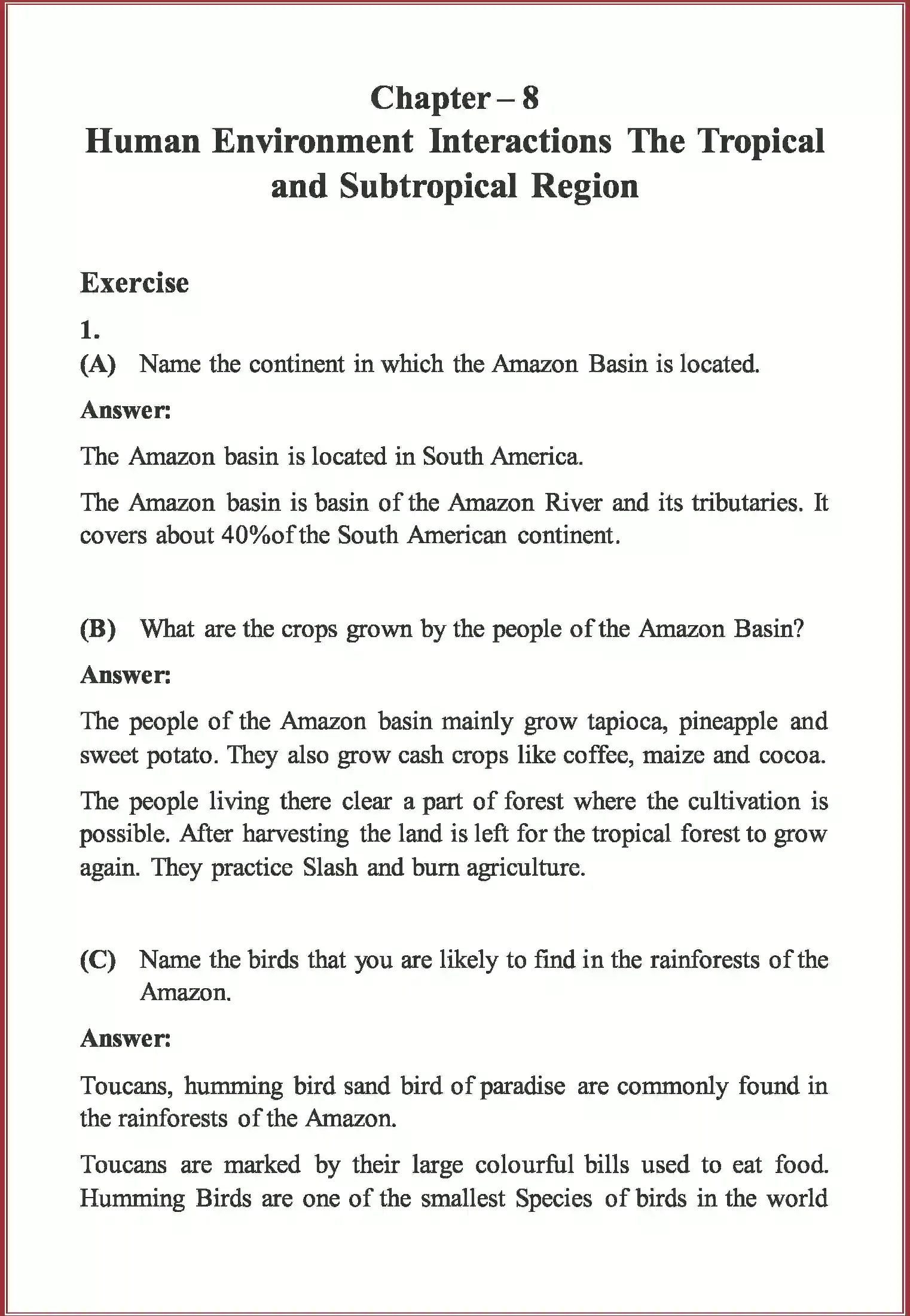 Class 7 Social Science Our Environment Chapter 8 Human Environment ...