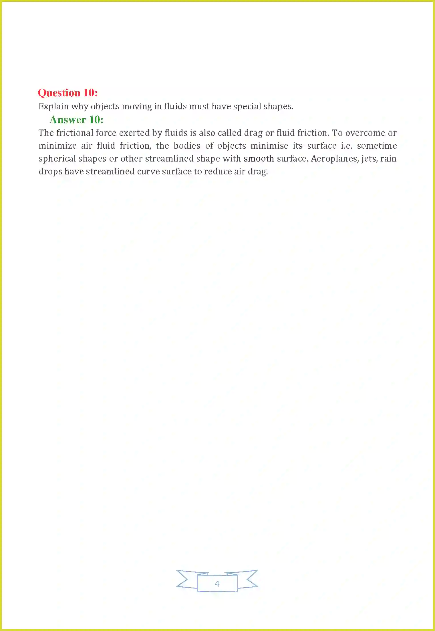 Class 8 Science Chapter 12 Friction Solution
